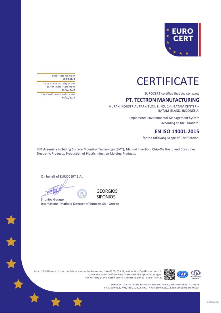 Certifications – TECTRON